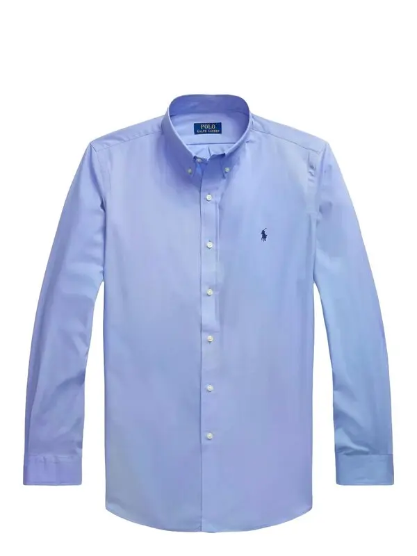 Polo Ralph Lauren Polo Pony-embroidered Cotton-blend Shirt - Blue