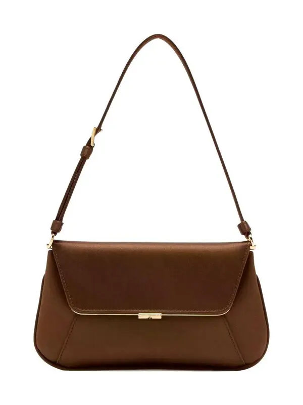 Amina Muaddi Mini Ami Shoulder Bag - Brown
