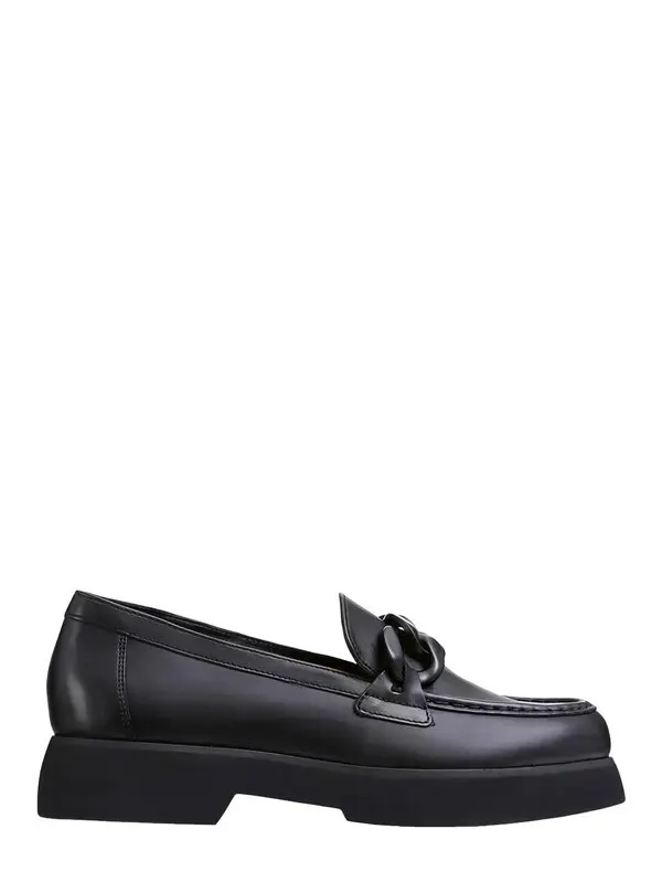 HOGL Chunky-sole Leather Loafers - Black