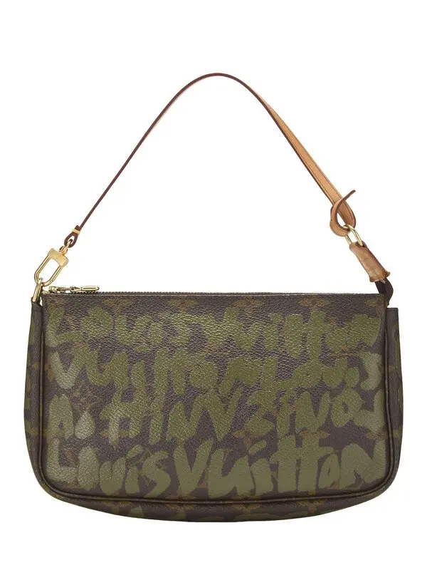 LOUIS VUITTON Stephen Sprouse X Monogram Graffiti Pochette Accessoires - Green