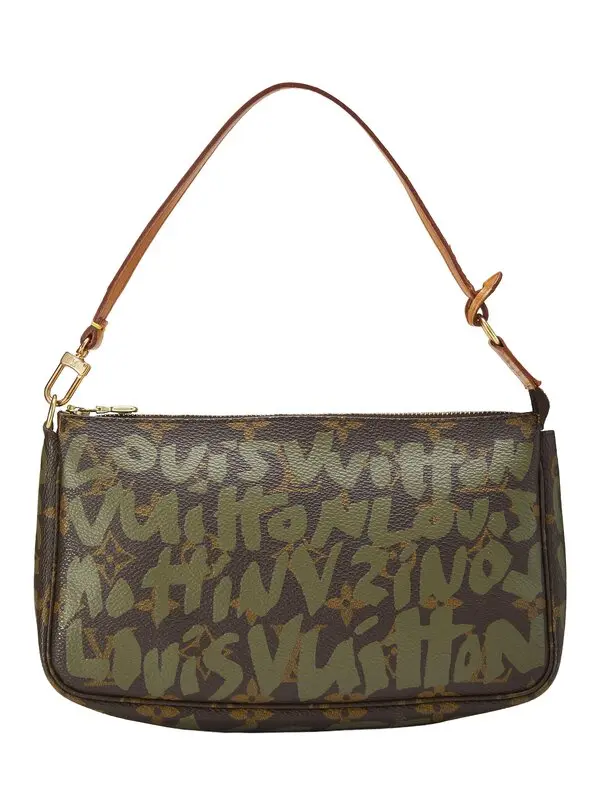 LOUIS VUITTON Stephen Sprouse X Monogram Graffiti Pochette Accessoires - Green