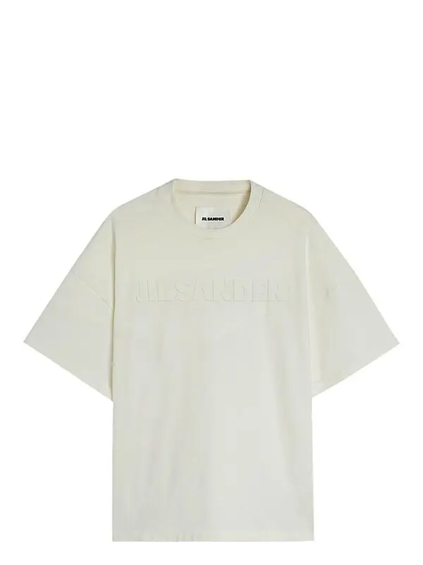 JIL SANDER Short Sleeve Crewneck Tee - Porcelain