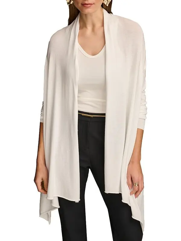 Donna Karan New York Drape Cardigan - Cream