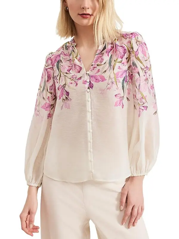 PHASE EIGHT Gisela Floral Blouse - Pink