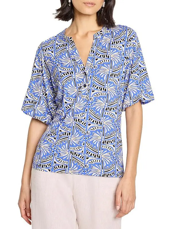 NIC+ZOE Ocean Jewel Top - Blue Multi