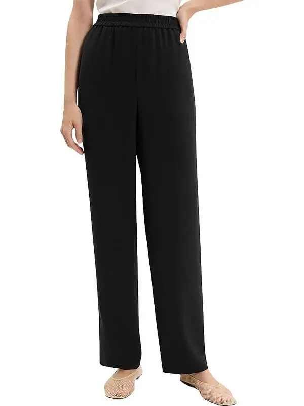Theory Relaxed Pull On Pants - Black
