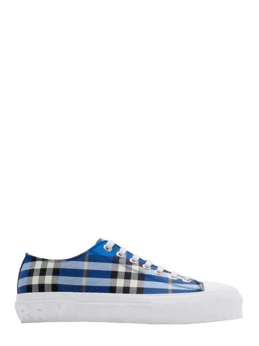 Burberry Check Low Top Sneakers - Hyacinth
