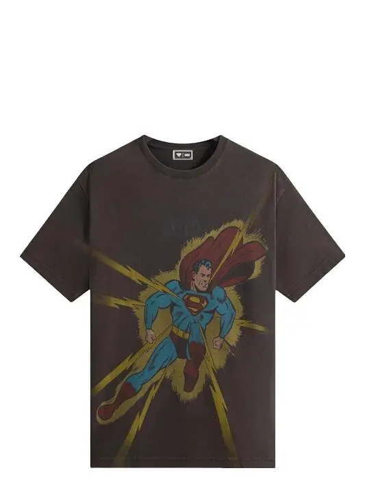 Kith X Superman Lightning Bolt Tee Shirt - Black