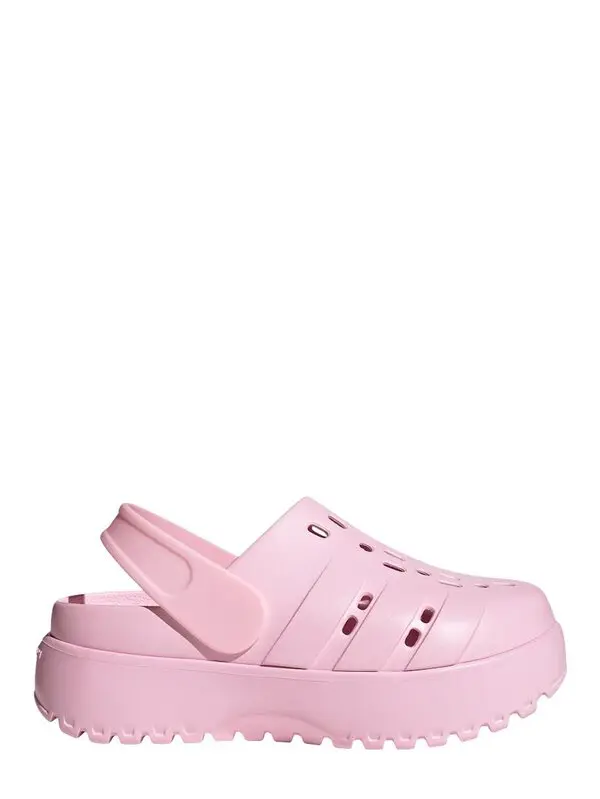 Adidas Adilette Platform Clogs - Clear Pink