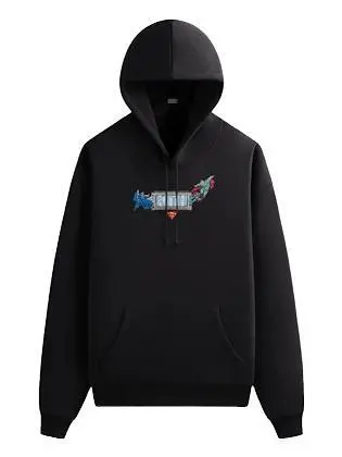 Kith X Superman Booth Nelson Hoodie - Black