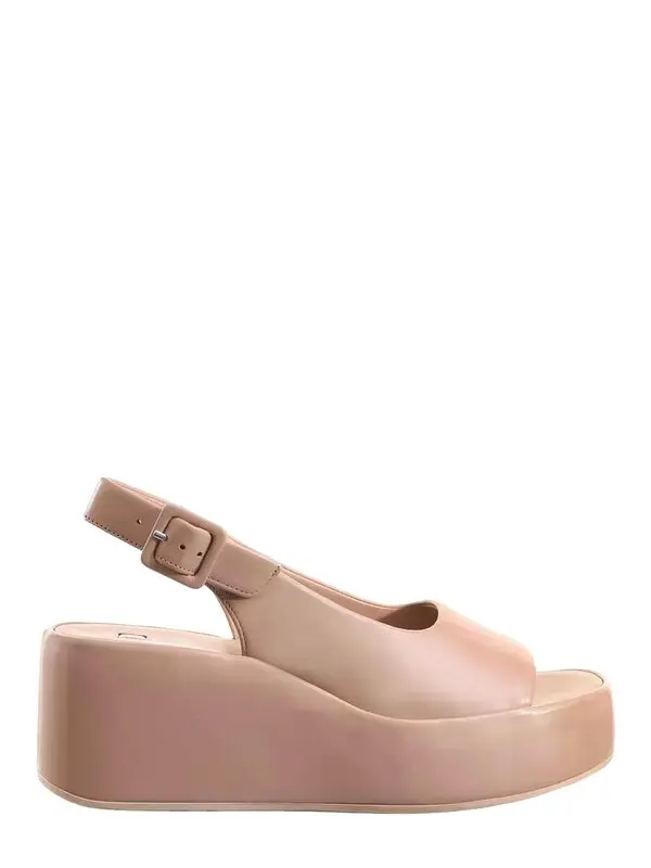 HOGL Loulou Platform Square-toe Sandals - Neutrals
