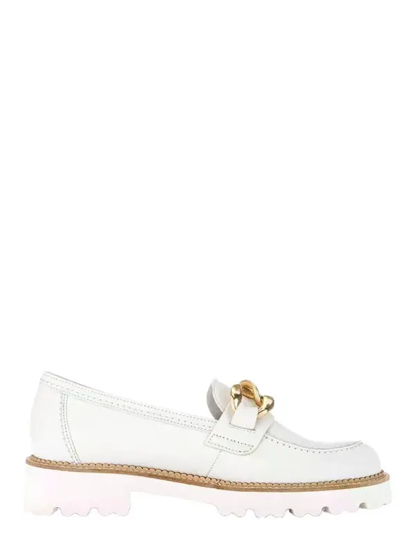 Gabor Chain-link Loafers - White