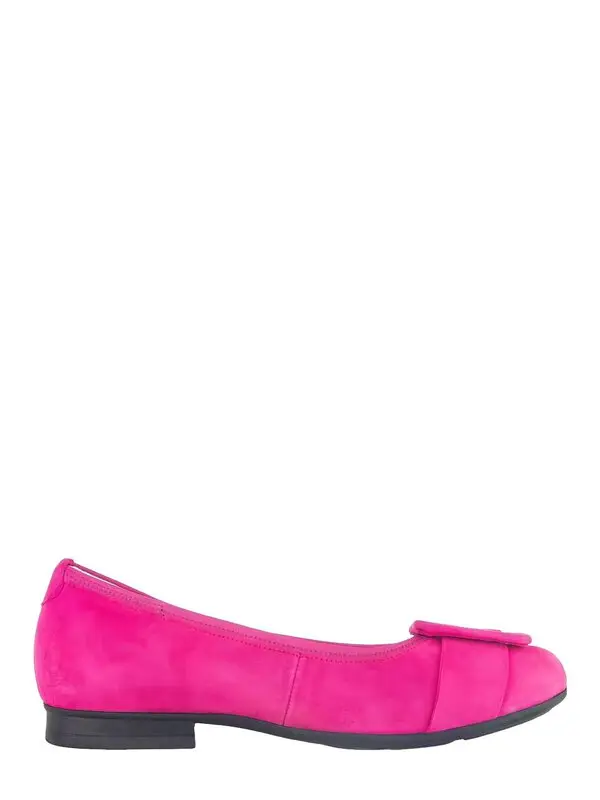 Gabor Buckle-detail Ballet Flats - Pink