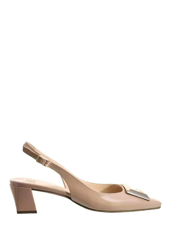 HOGL Selma Block-heel Slingback Pumps - Neutrals