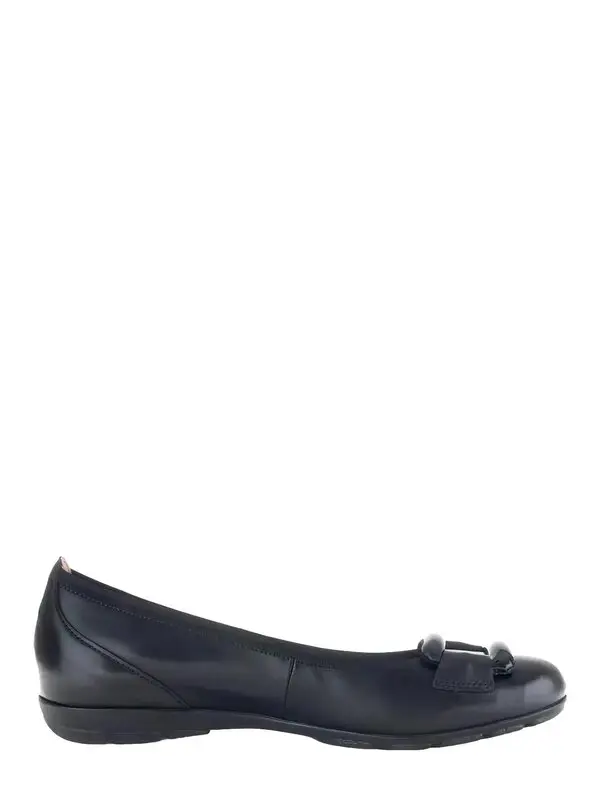 Gabor Buckle-detail Ballerina Flats - Black