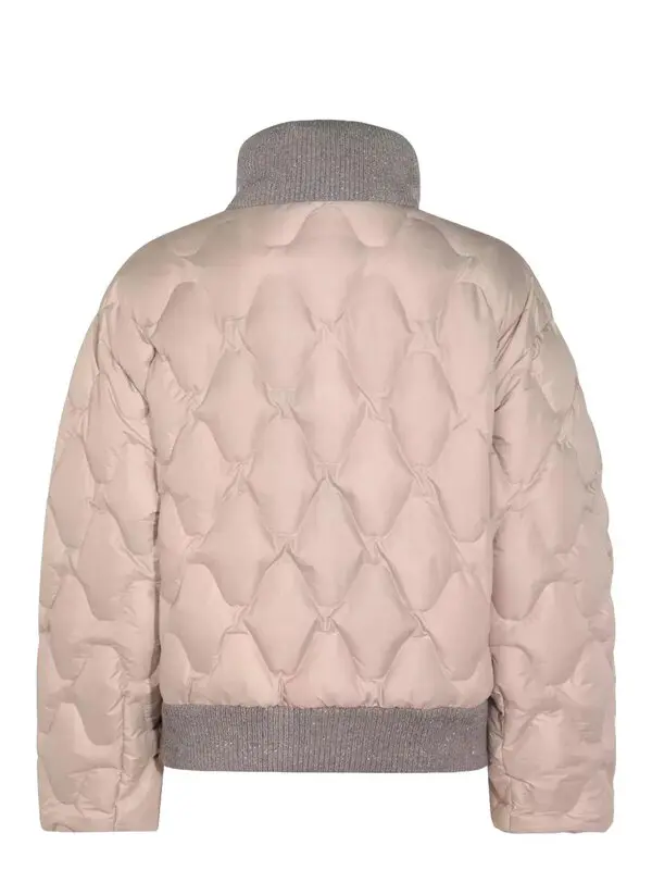 Fabiana Filippi Quilted Bomber Jacket - Neutrals