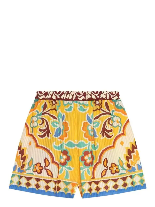 Etro Floral-print Shorts - Neutrals