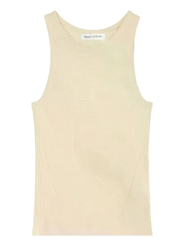 Marc O'polo Ribbed Sleeveless Tank Top - Neutrals