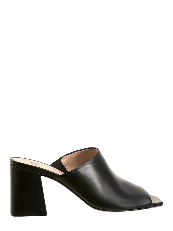 HOGL 70mm Joyce Open-toe Mules - Black