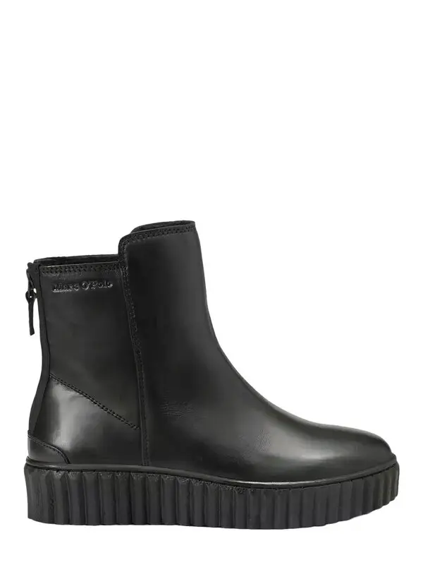 Marc O'polo Leather Ankle Boots - Black