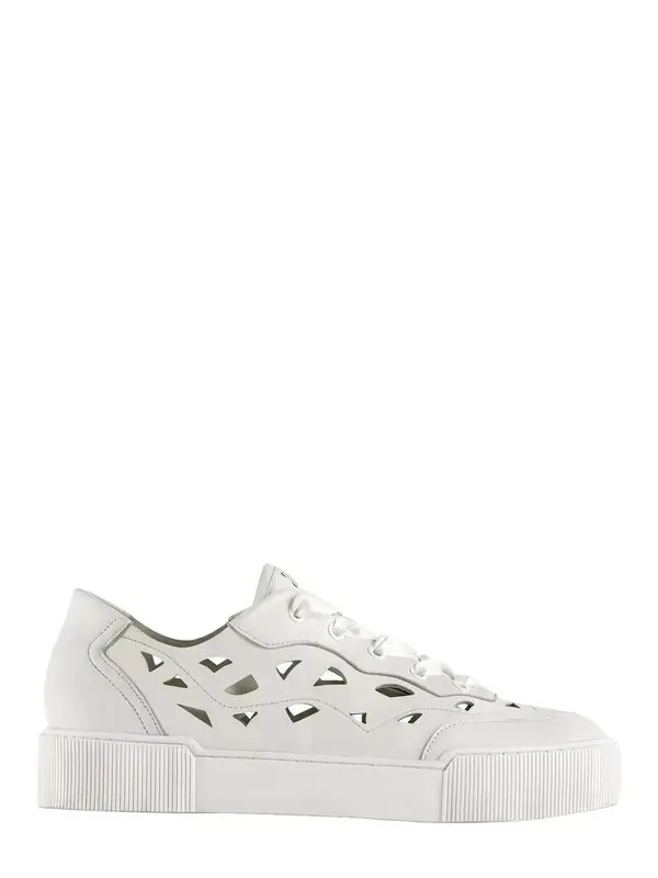 HOGL Anouk Cut-out Lace-up Sneakers - White