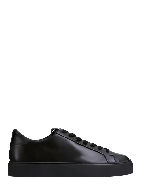 HOGL Carly Leather Lace-up Sneakers - Black