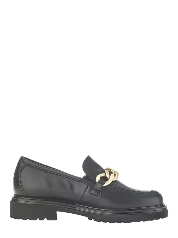 Gabor Chain-link Loafers - Black