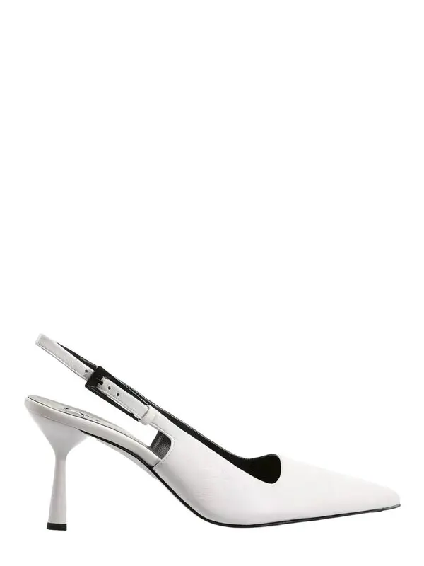 HOGL Pointed-toe Slingback Pumps - White