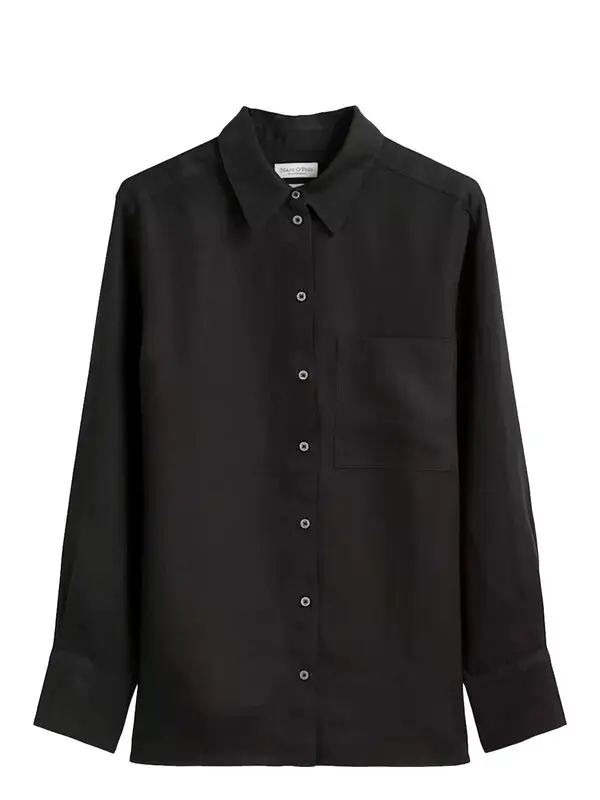 Marc O'polo Button-down Linen Shirt - Black