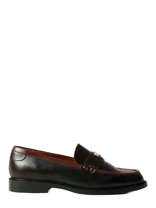 Claudie Pierlot Leather Penny Loafers - Brown