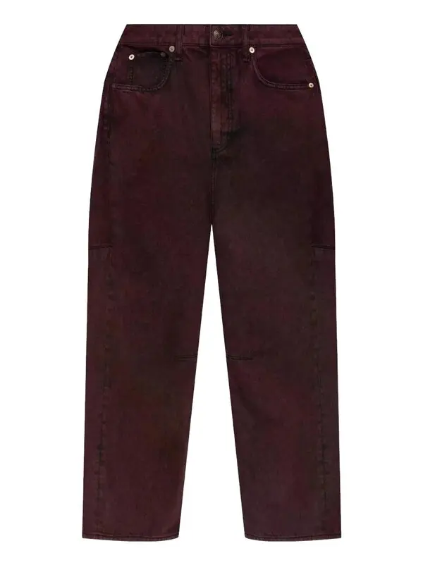 Rag & Bone High-rise Five-pocket Jeans - Red