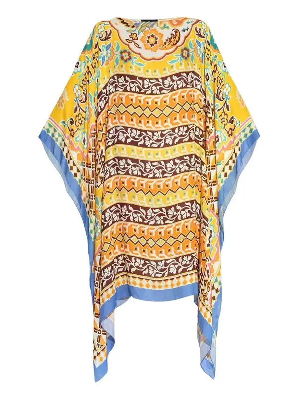 Etro Floral-print Dress - Yellow