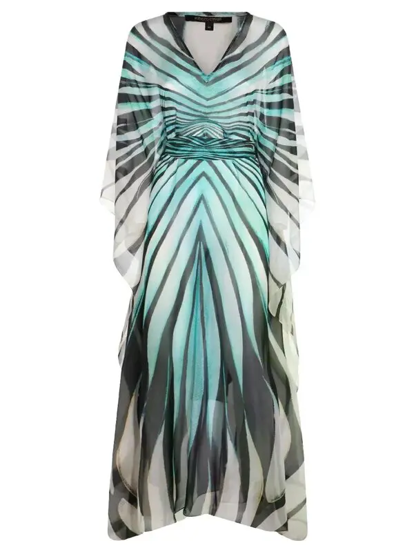 Roberto Cavalli Ray Of Sea-print Dress - White