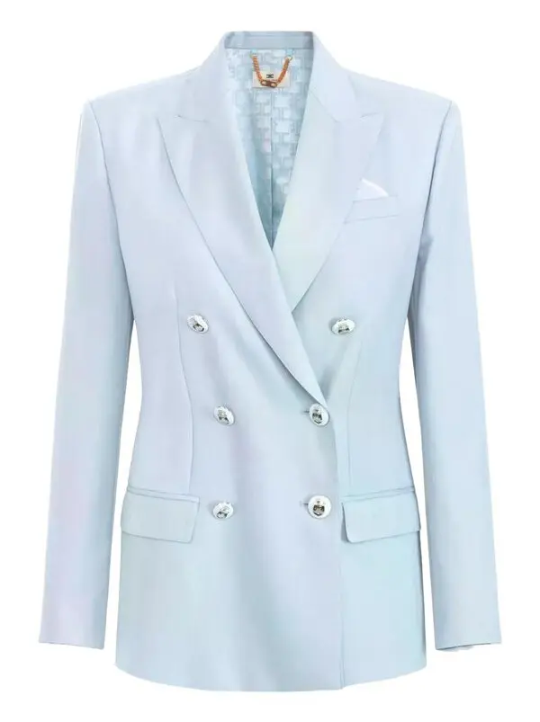 Elisabetta Franchi Tailored Double-breasted Blazer - Blue