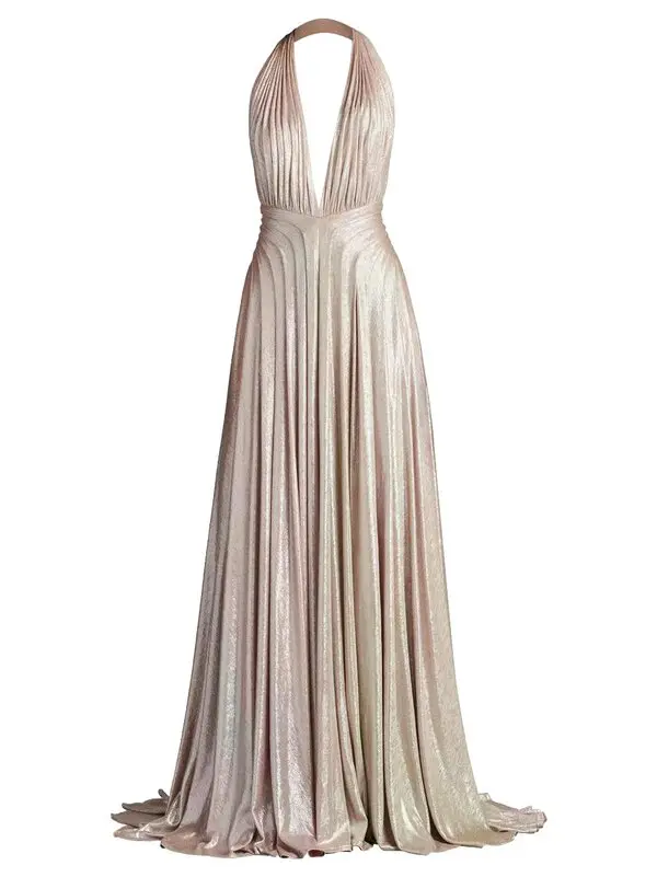 Tadashi Shoji Pleated Gown - Pink
