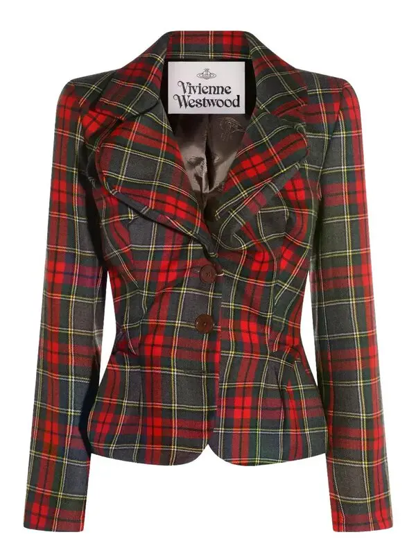 VIVIENNE WESTWOOD Tartan Blazer - Red