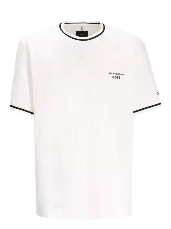 BOSS X Porsche Contrast-trim T-shirt - White