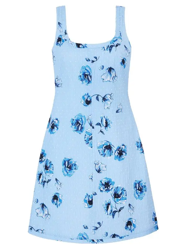 EMILIA WICKSTEAD Tillie Mini Dress - Blue