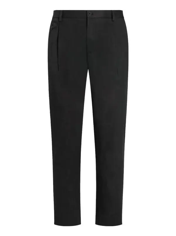 Dolce & Gabbana Dart-front Tailored Trousers - Black