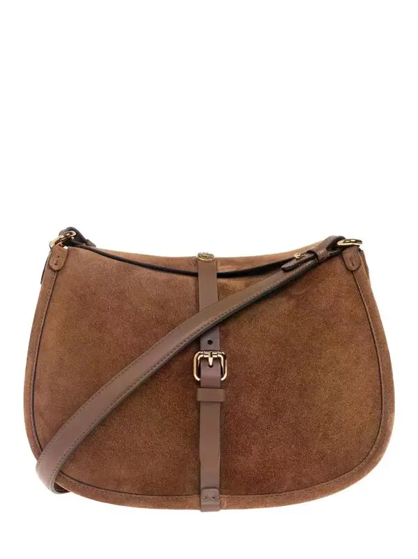 Etro Suede Saddle Crossbody Bag - Brown