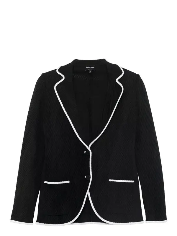 Giorgio Armani Single-breasted Blazer - Black