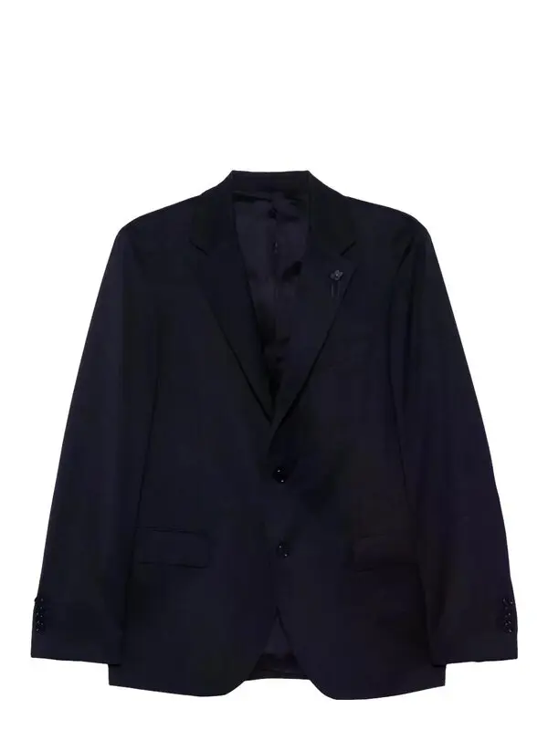 LARDINI Single-breasted Blazer - Blue