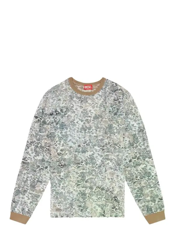 DIESEL® T-boxt Distressed T-shirt - Grey