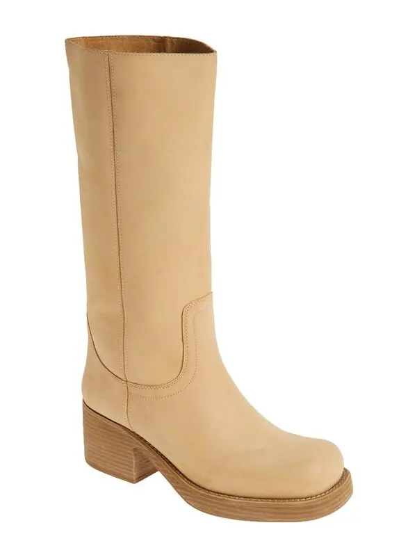 Jeffrey Campbell Reflect Platform Boots - Natural Natural Stack