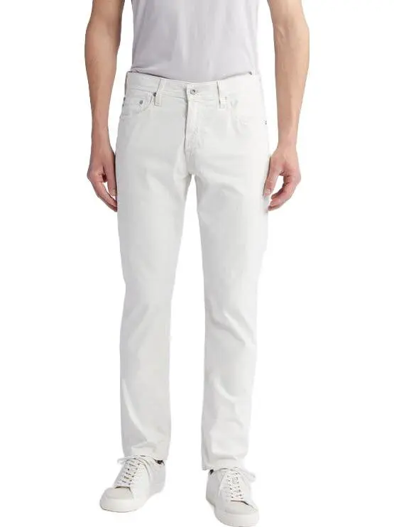 Ag Everett Slim Straight-leg Pants - Coconut Milk