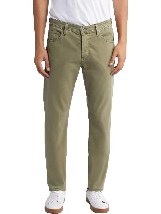 Ag Everett Slim Straight-leg Pants - Green Meadows