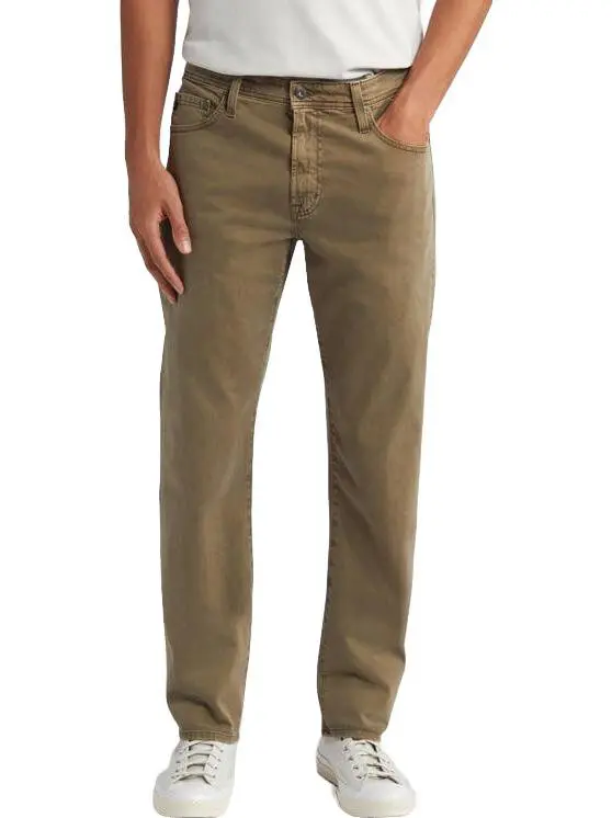 Ag Everett Slim Straight-leg Pants - Sulfur Cedarwood