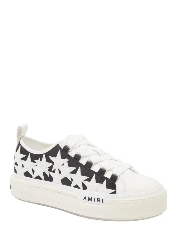 Amiri Stars Court Platform Sneakers - Black