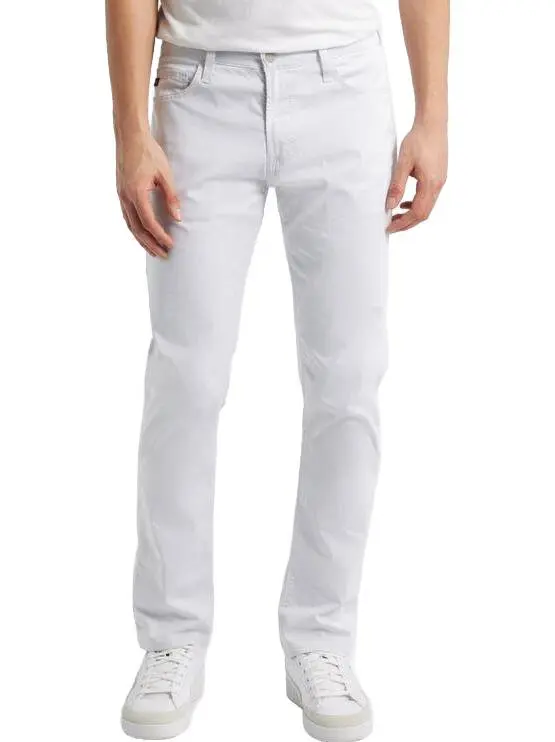 Ag Tellis Slim Fit Twill Pants - Almost White