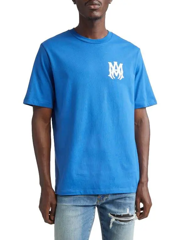 Amiri Ma Core Logo Garphic T-shirt - Blue